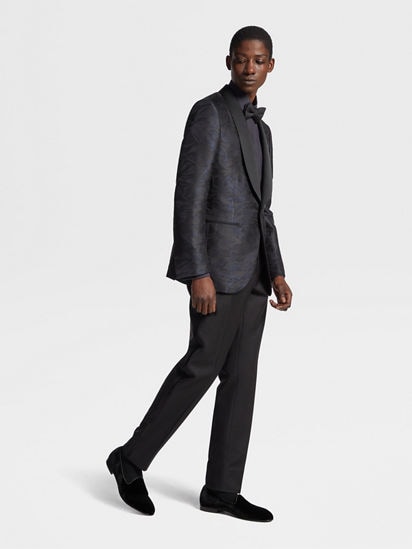 Black Silk Evening Jacket SS25 28672087 | Zegna US Black Silk Evening Jacket SS25 28672087 | Zegna US