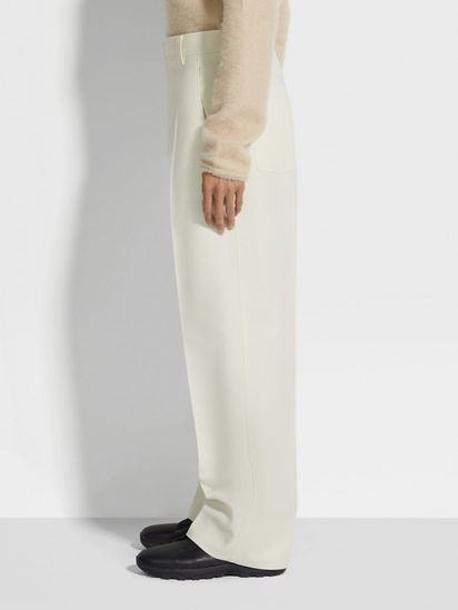White Wool Pants FW24 32941323 | Zegna US White Wool Pants FW24 32941323 | Zegna US