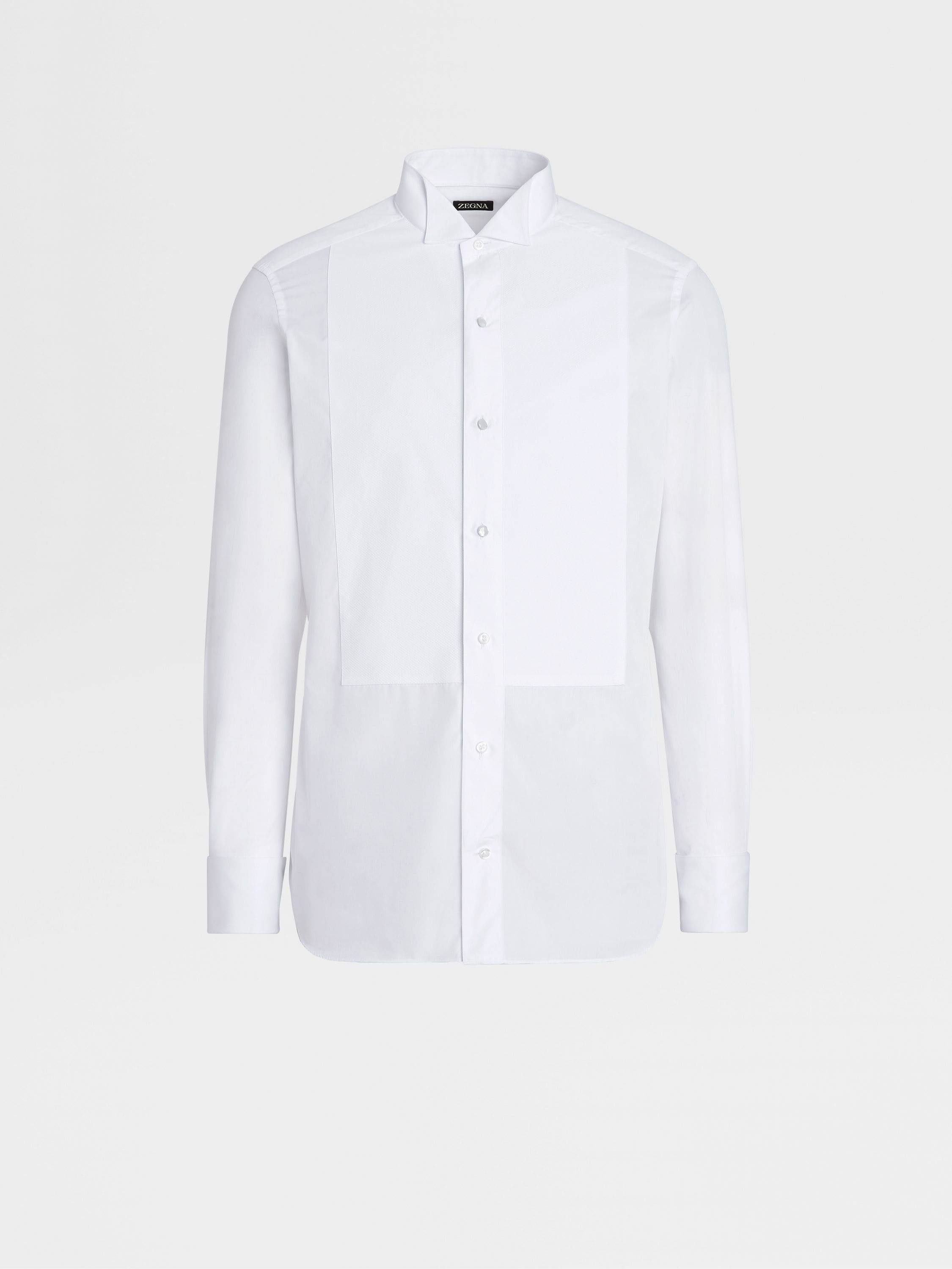 ホワイト コットン タキシード シャツ SS25 22483802 | Zegna JP ホワイト コットン タキシード シャツ SS25 22483802 | Zegna JP