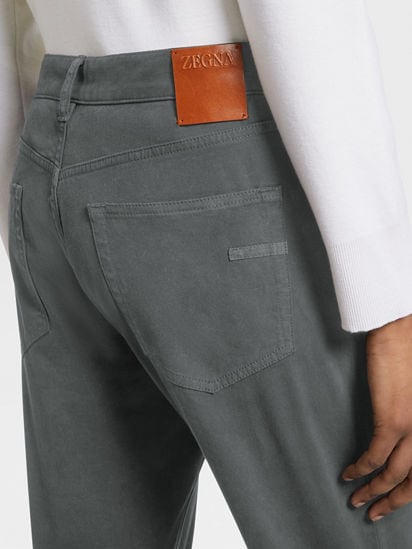 Light Grey Stretch Cotton Roccia Jeans SS25 22361900 | Zegna US Light Grey Stretch Cotton Roccia Jeans SS25 22361900 | Zegna US
