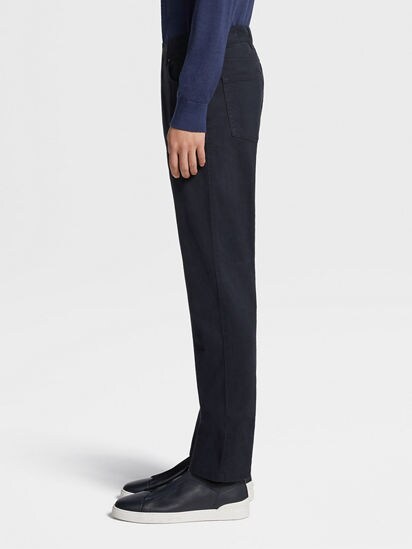 Navy Blue Stretch Cotton Roccia Jeans SS25 22361884 | Zegna US Navy Blue Stretch Cotton Roccia Jeans SS25 22361884 | Zegna US