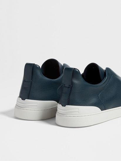 Dark Teal Blue Triple Stitch™ SECONDSKIN Sneakers SS25 Dark Teal Blue Triple Stitch™ SECONDSKIN Sneakers SS25