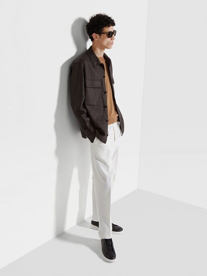 Oasi Lino Overshirt SS25 29973377 | Zegna ROW Oasi Lino Overshirt SS25 29973377 | Zegna ROW