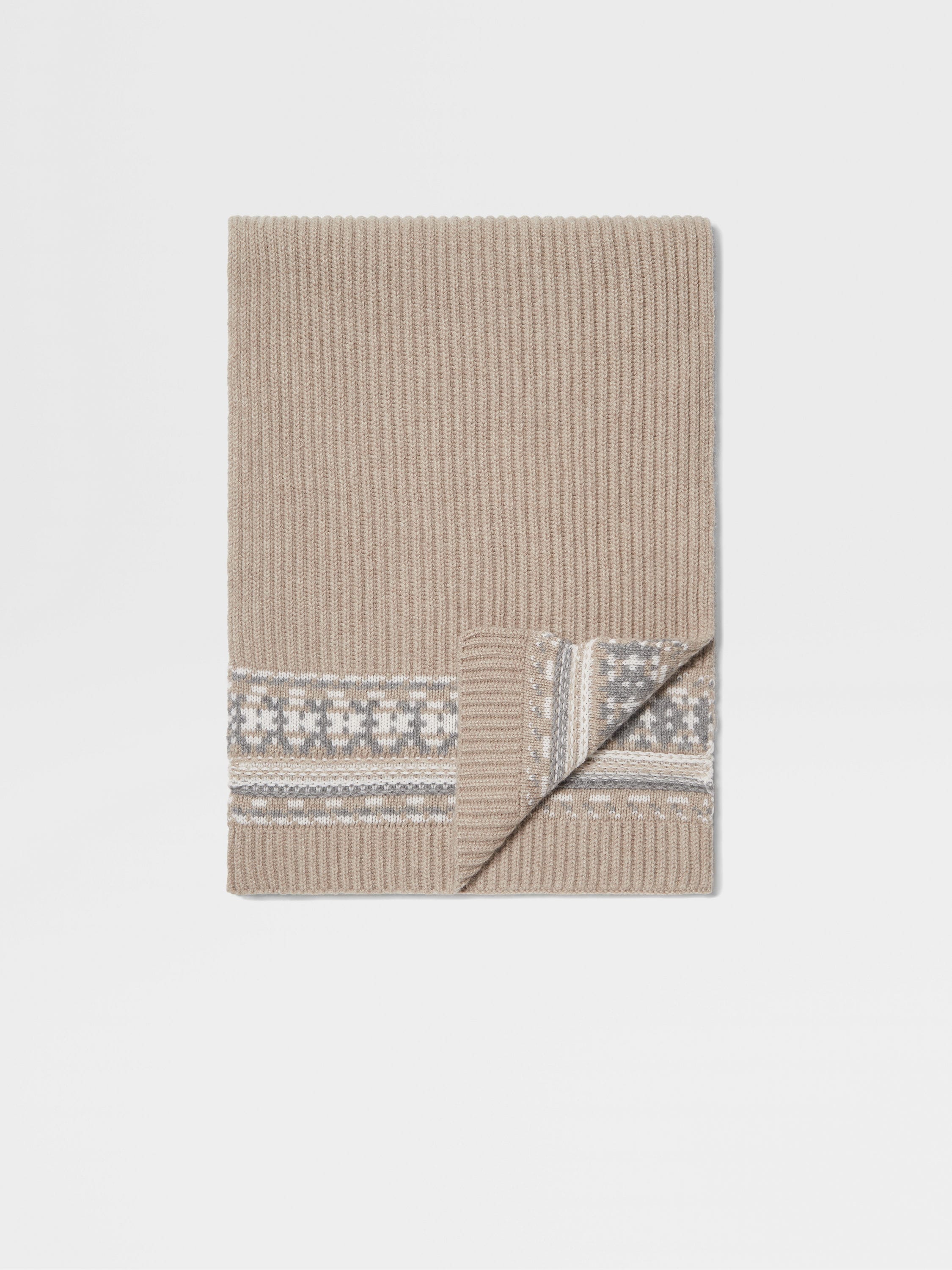 Light Taupe Oasi Cashmere Scarf FW24 32142468 | Zegna TH